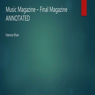 Final Magazine Annotated | PPT