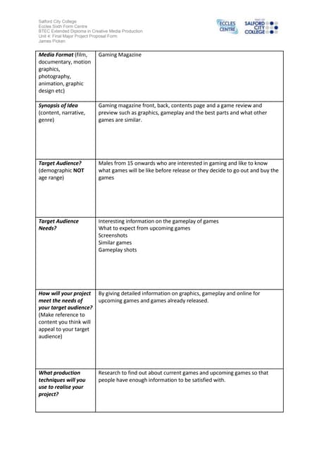 Final major project_proposal_form_updated | PDF