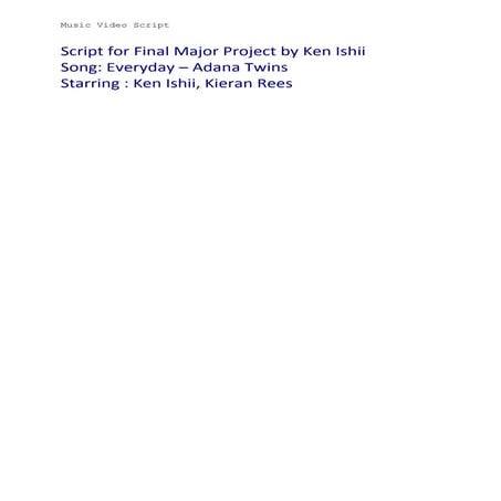 Final major project script | DOCX