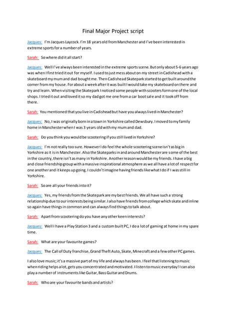 College timetables news story script | PDF