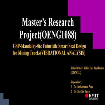 Final masters research project | PPT