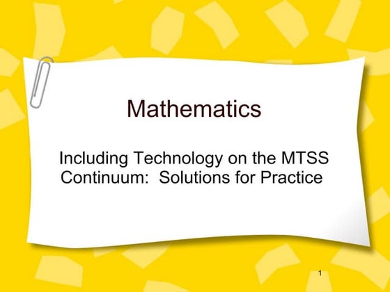 MTSS for New Teachers | PPTX | Special Education | Education