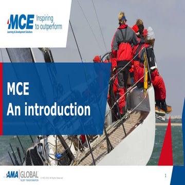 Boost your career ... discover how MCE can help you develop your ...
