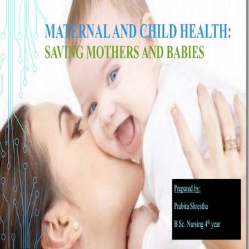 Maternal and child health programme | PPTX