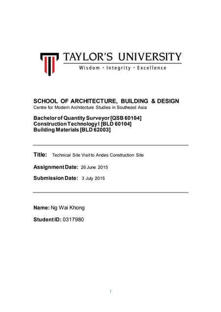 site visit report (final) | PDF