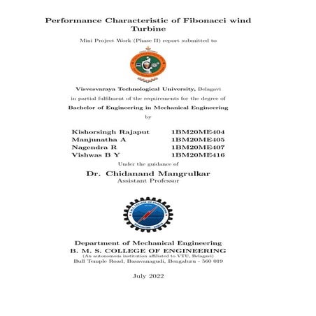 Fibonacci horizontal axis wind turbine project report.pdf