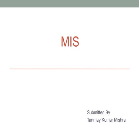 Final mis power | PPT | Business Utilities | Business