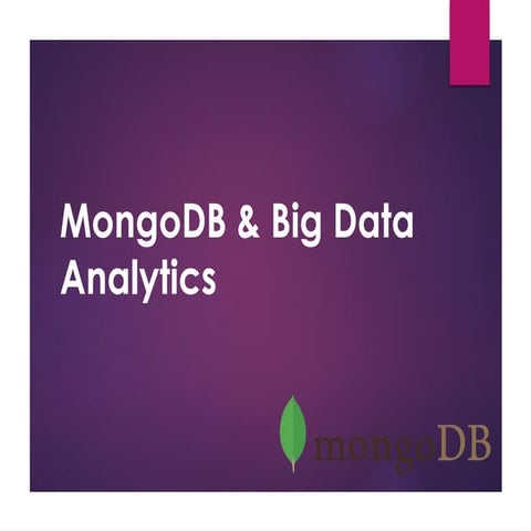 MongoDB and Big data Analytics Simple.pptx