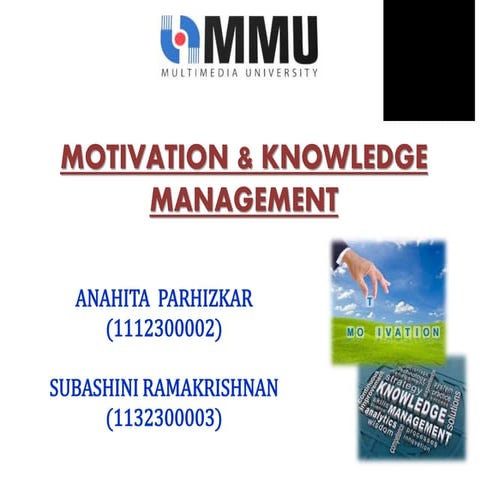 motivation & knowledge management | PPTX