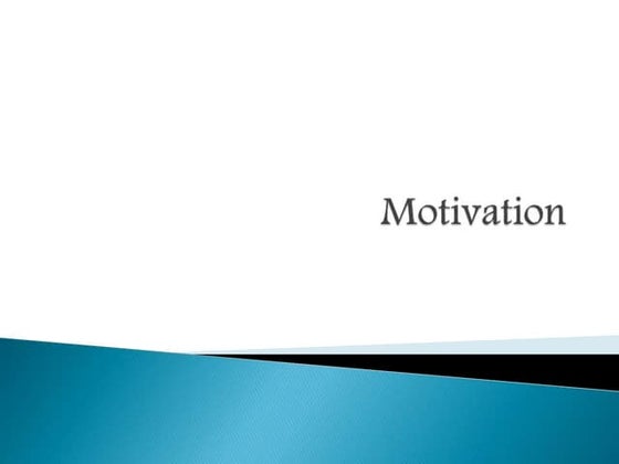 Reinforcement theory of Motivation | PPTX | Science