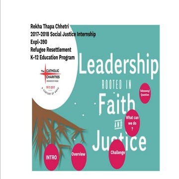 Final Social Justice Internship Oral Presentation | PPTX