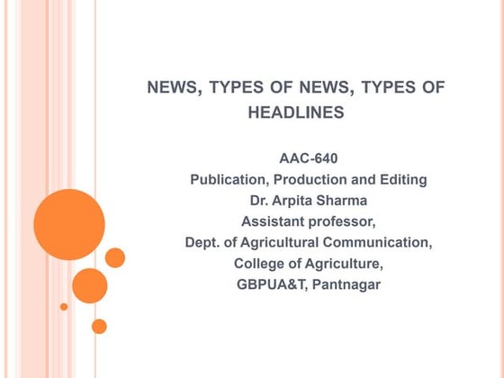 Basic News Article Structure | PPT