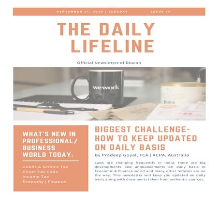 Newsletter on daily professional updates- 17th September 2019 | PDF
