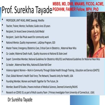 Intrahepatic Cholestasis of Pregnancy - Prof Surekha Tayade | PPTX