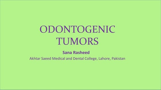 calcifying epithelial odontogenic tumor Ceot | PPT