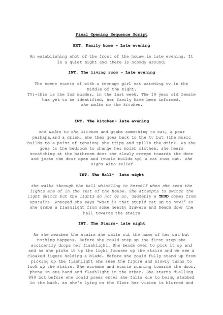 Initial film treatment- luis grifo | PPT