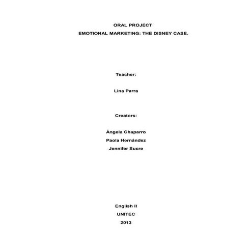 Final oral project | DOC