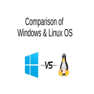 Difference between linux and windows operating system