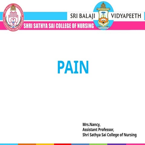 Nursing management of pain | PPTX
