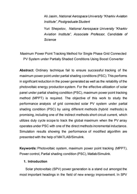 Comparison between fuzzy and p&o control for mppt for photovoltaic ...
