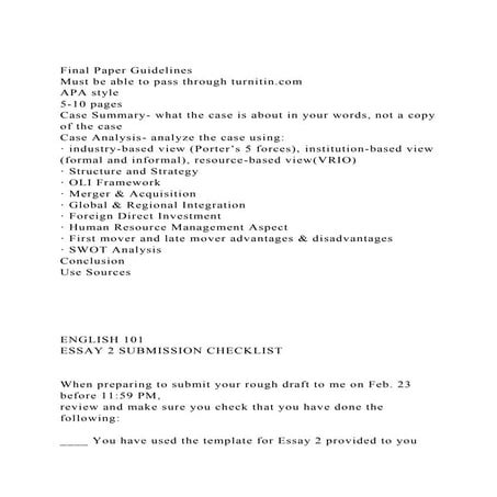 Final Paper Guidelines Must be able to pass through turnitin.com.docx