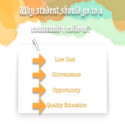 Community Colleges: The Positives of Community Colleges | PPTX