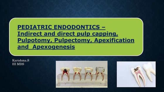 Difference between pulpotomy and pulpectomy | PPT