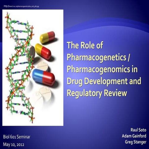 Pharmacogenetics and Pharmacogenomics | PPTX