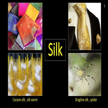 lnsect silk: one name many materials | PDF