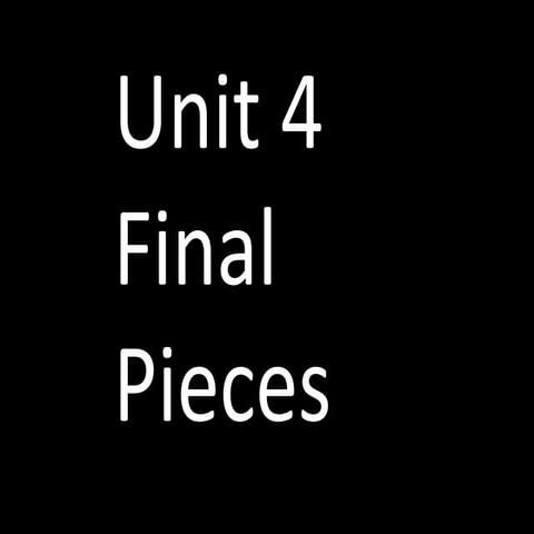 Final pieces | PPTX