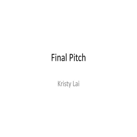 Final Pitch | PPTX