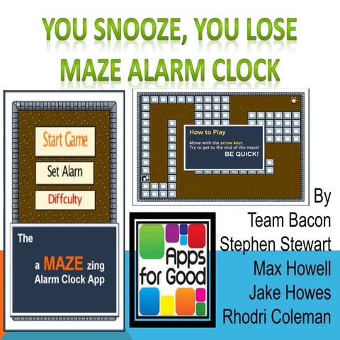 Team Bacon apps for good, Final prenstation | PDF