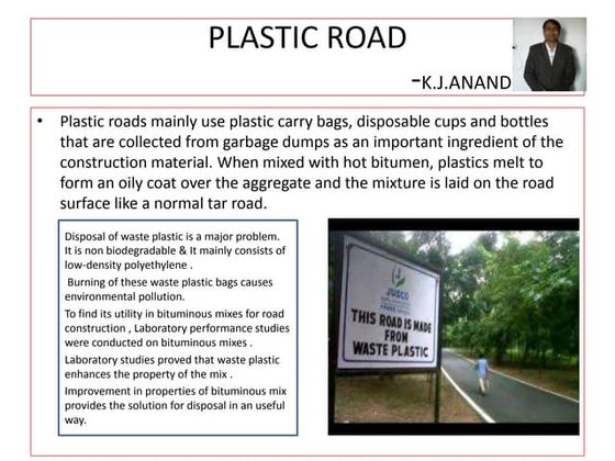 Waste Plastic Recycling For Bitumen | PPTX