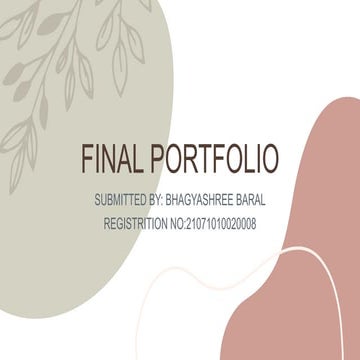 FINAL PORTFOLIO.pptxllllllllllllllllllllll | PPTX