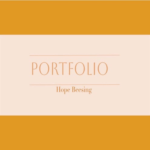 Hope Beesing Design Portfolio Winter Term 2025 | PDF