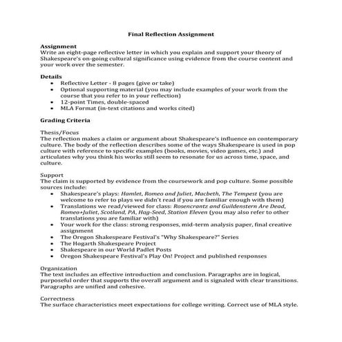 Eng 345 Final Portfolio Assignment | PDF