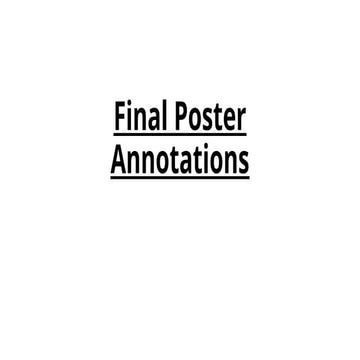 Final Poster Annotations for media studies | PPTX