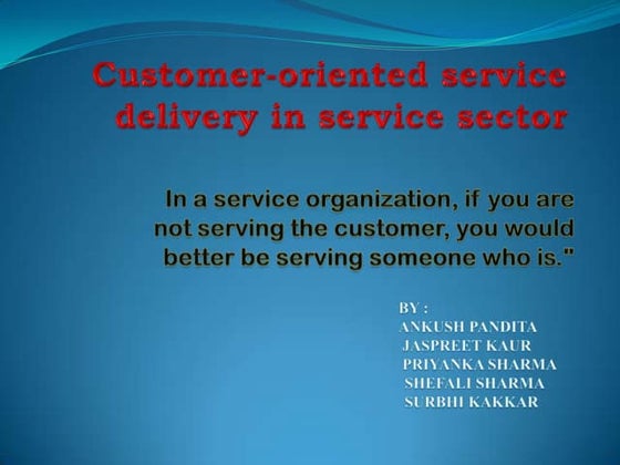 Service Encounter | PPT
