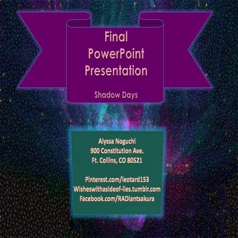 My Final PowerPoint Brand Presentation | PPTX | Style & Fashion