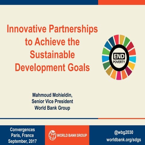 Innovative Partnerships to Achieve the Sustainable Development Goals | PPTX