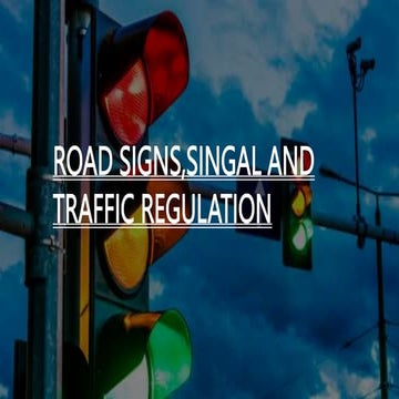 Traffic rules and regulation | PPTX