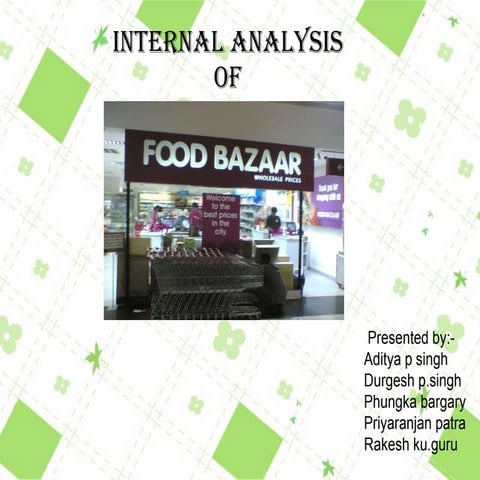 INTERNAL ANALYSIS OF FOOD BAZAAR | PPT