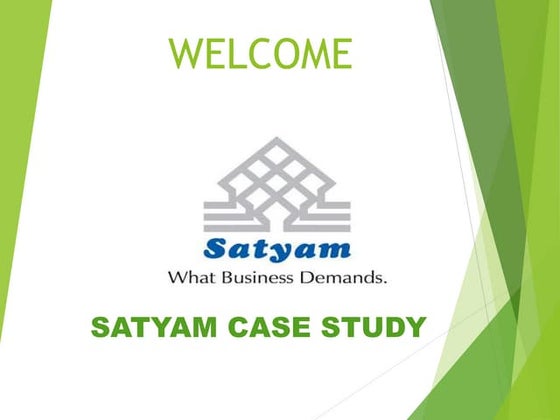 Satyam scam full ppt | PPTX