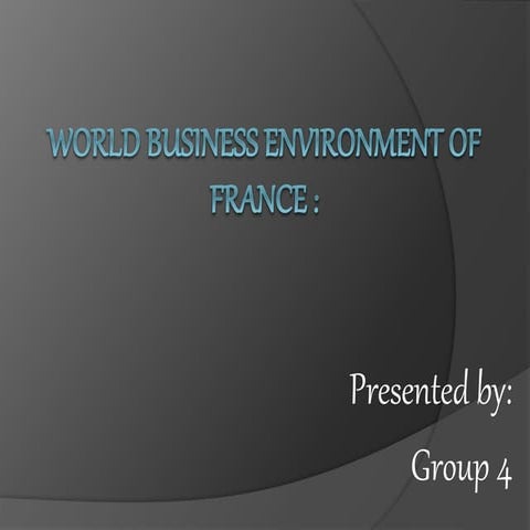 France Business environment | PPTX