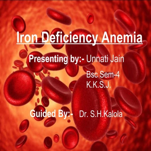 Iron deficiency anemia | ODP