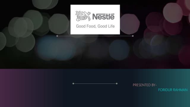 Nestle Industrial analysis | PPTX