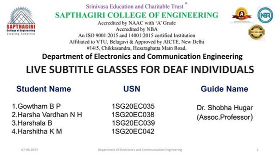 Real time conversion of sign language to text and speech presentation | PDF