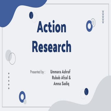 Action research a study power point slides | PPTX