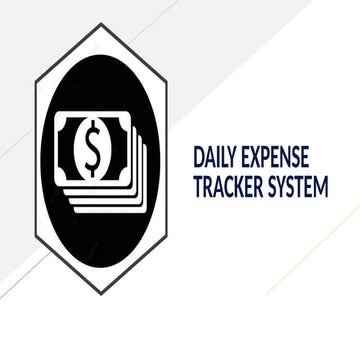 Expense budget tracker helps people to track their expense.pptx