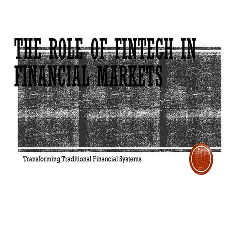 Basics of Fintech Notes Unit 1 to Unit 3 | PDF